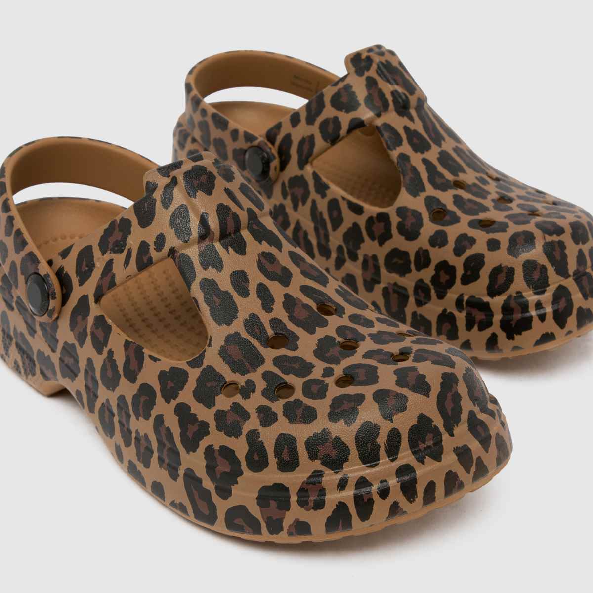 Kids Girls Youth Brown Multi Crocs Classic Mary Jane Clog Sandals | schuh