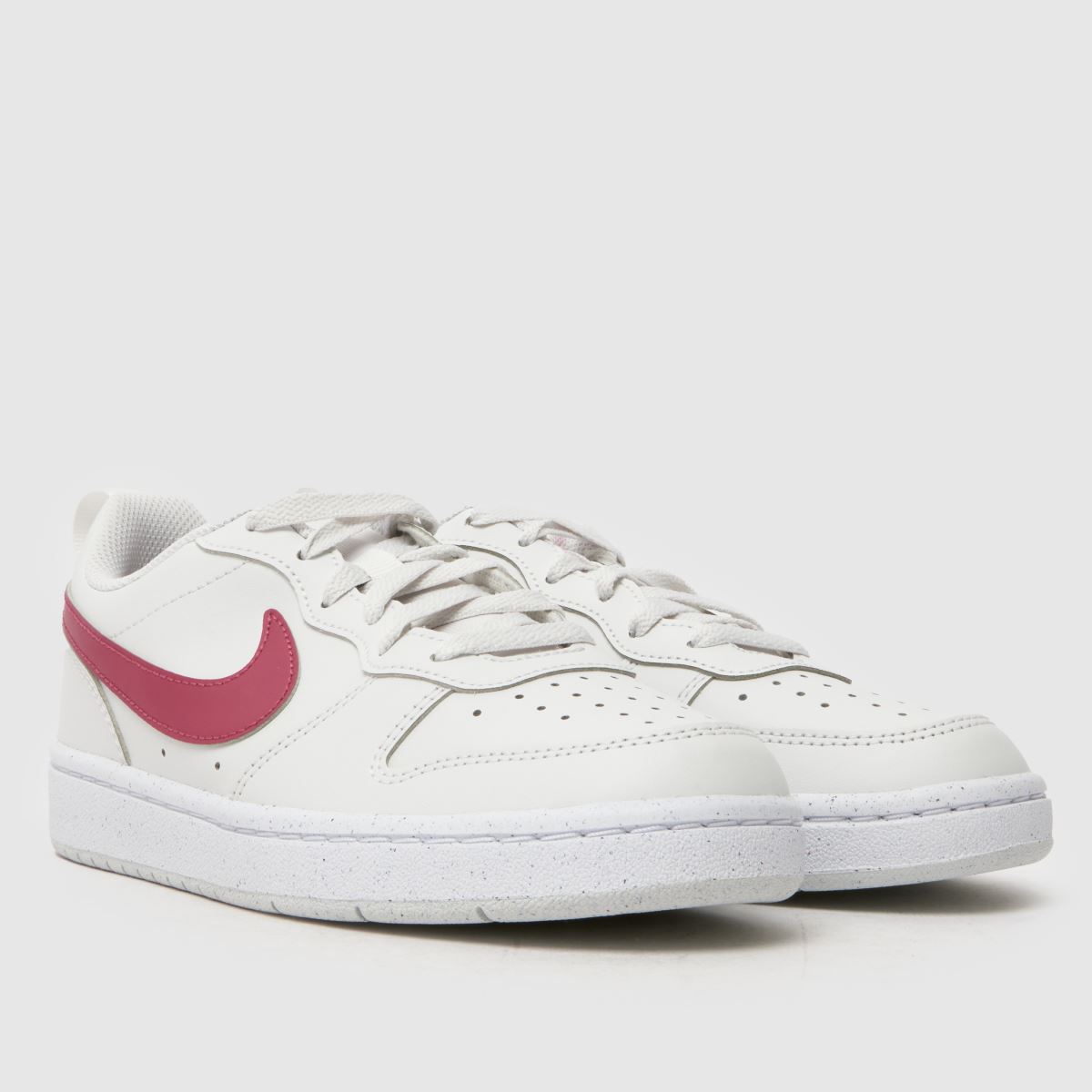 Sneaker Weiß-weinrot Nike Court Borough Low Jugendliche | schuh