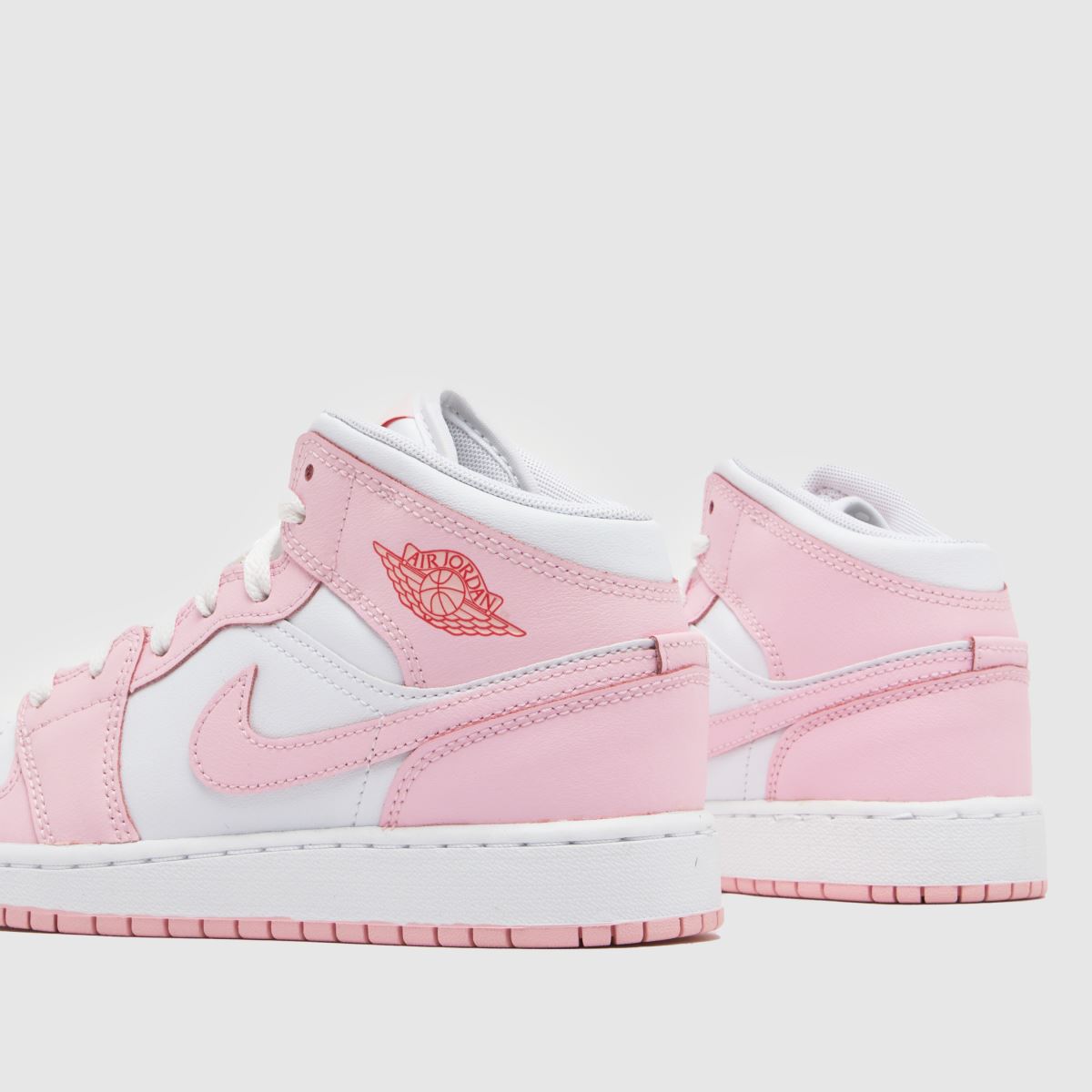 Nike Jordan white pink air jordan 1 mid Girls Youth trainers