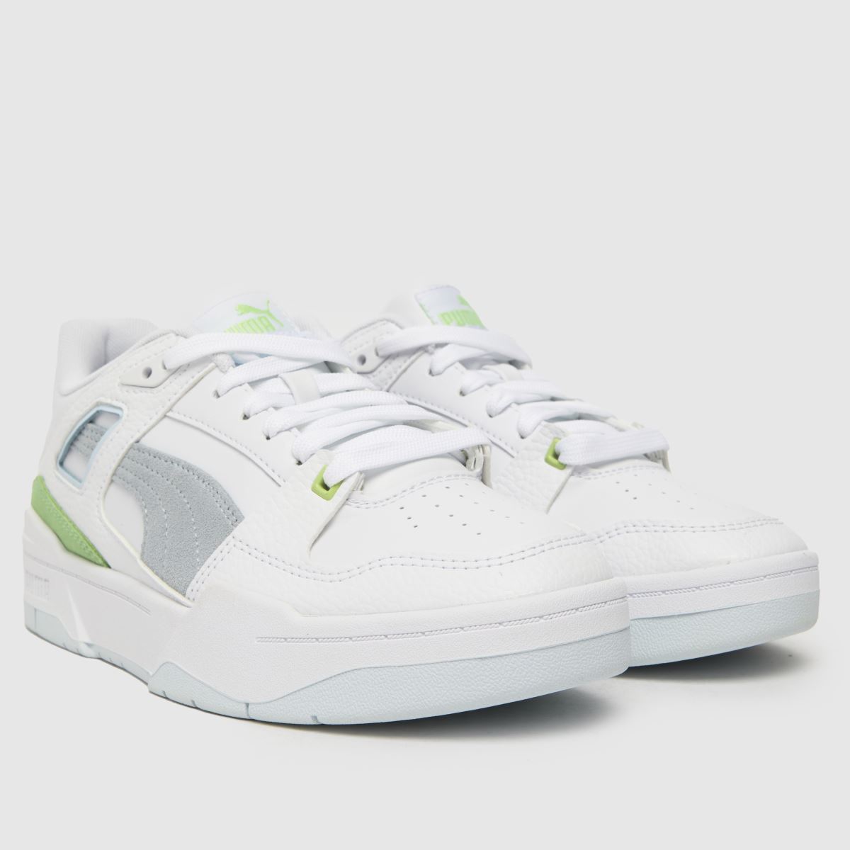 Kids Girls Youth White & Pl Blue PUMA Slipstream Trainers | schuh