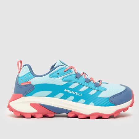 Kids Girls Youth Pale Blue Merrell Moab Speed 2 Low Trainers | schuh
